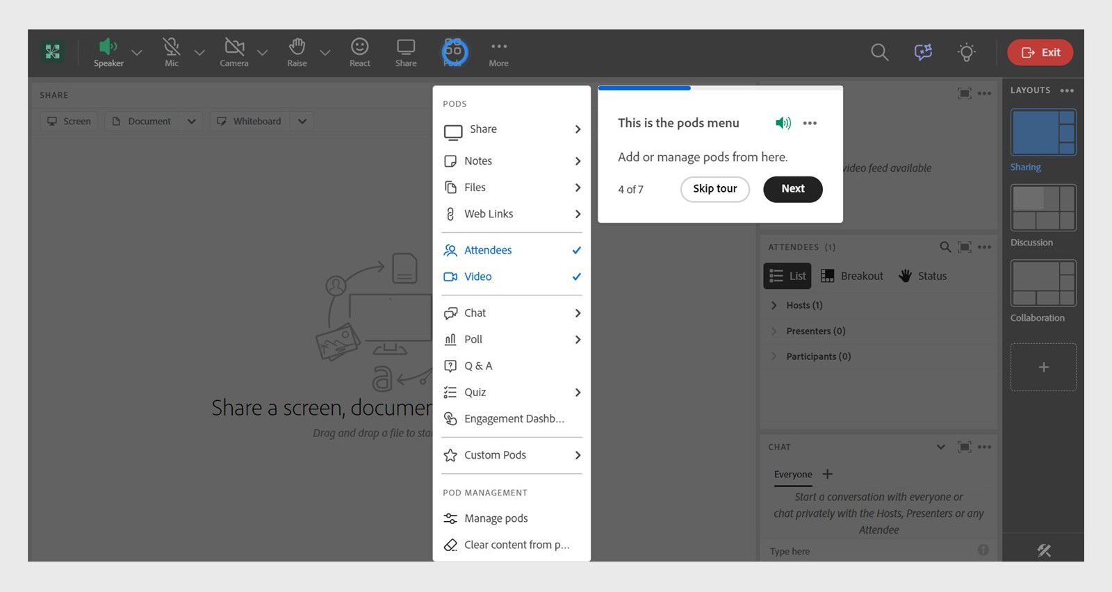 Adobe Connect onboarding tour: Step-by-Step guide for new meeting hosts